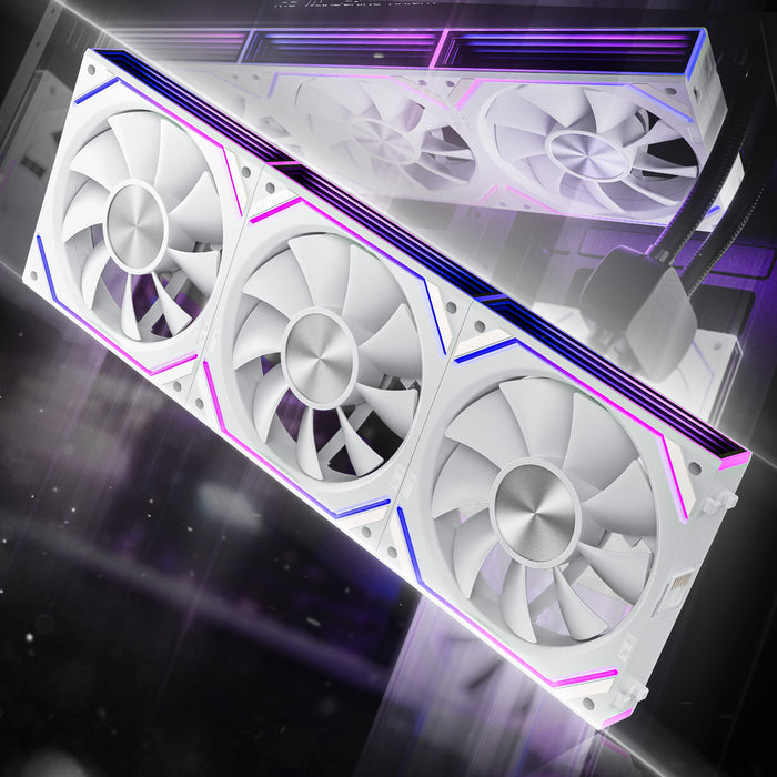 DAWN 120mm Daisy Chain PWM Fans (3-Pack)