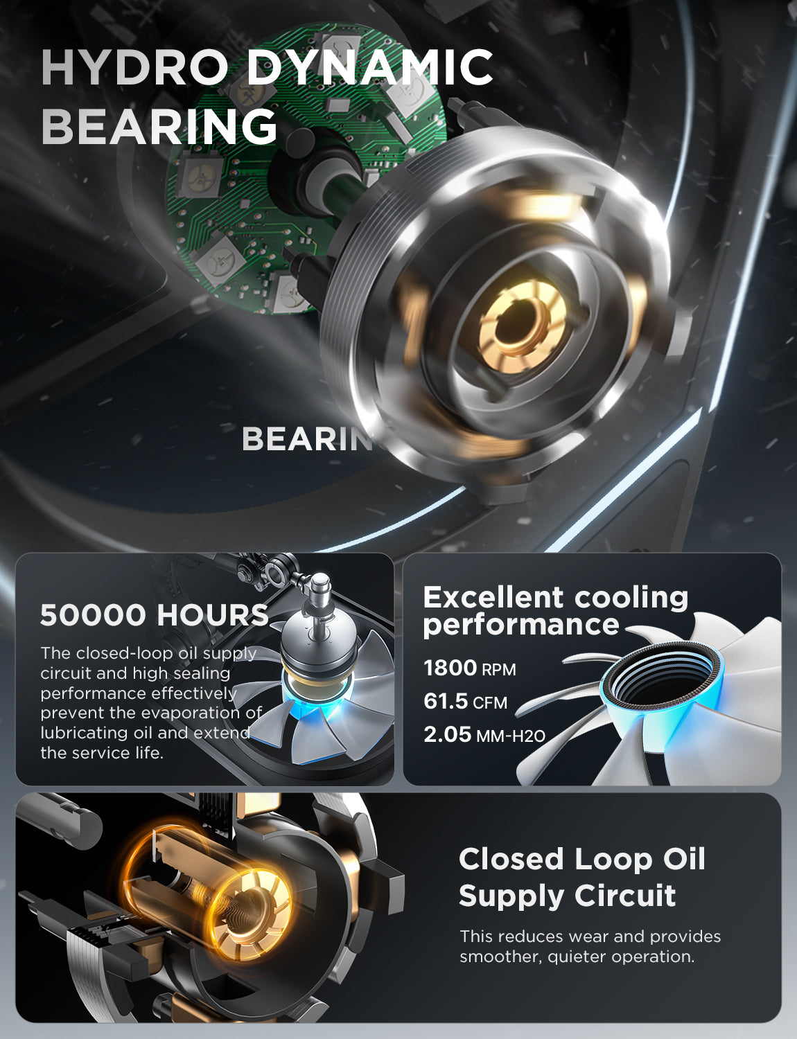 AsiaHorse AMICI-5GT RGB PC Fans, Infinity Mirror ARGB Fans HDB Bearing ...