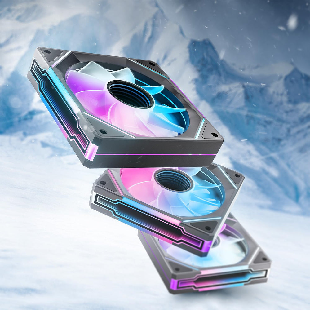 AsiaHorse AMICI-5GT RGB PC Fans, Infinity Mirror ARGB Fans HDB Bearing