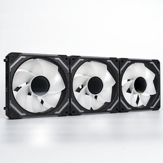 COSMIQ RGB 120mm Daisy Chain PWM Fan — 3Pack with Controller and CPU C ...