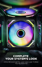 COSMIQ RGB 120mm Daisy Chain PWM Fan — 3Pack with Controller and CPU C ...