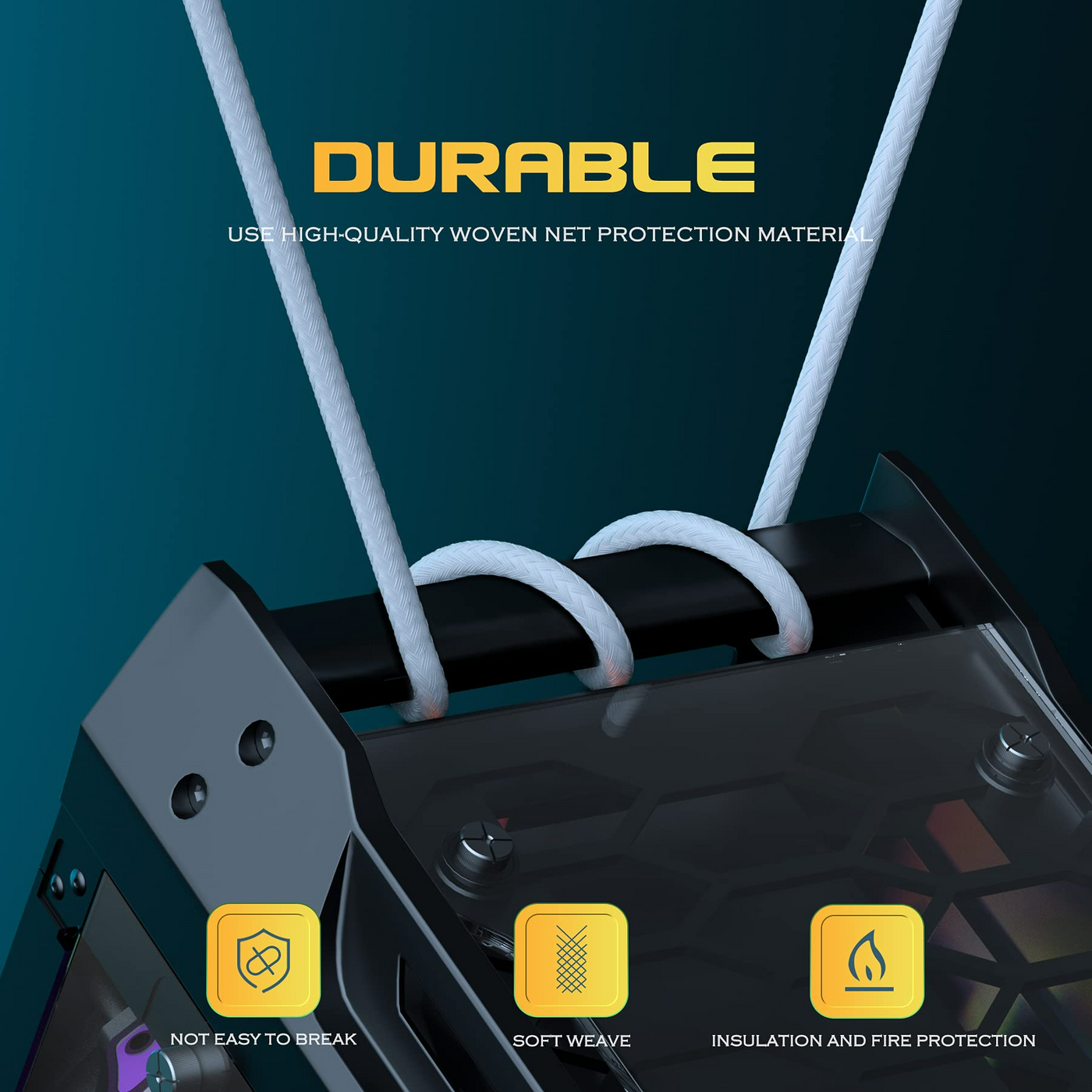 ASIAHORSE 18AWG PSU Cable Extension Sleeved Custom Power Supply Braide